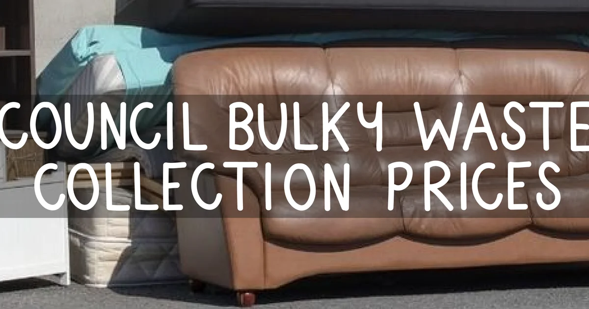 Council Bulky Waste Collection charge 2021 | Lovejunk Blog